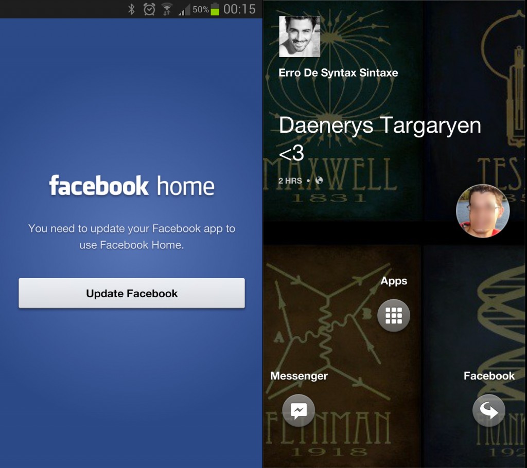 Facebook Home já está disponível na Play Store