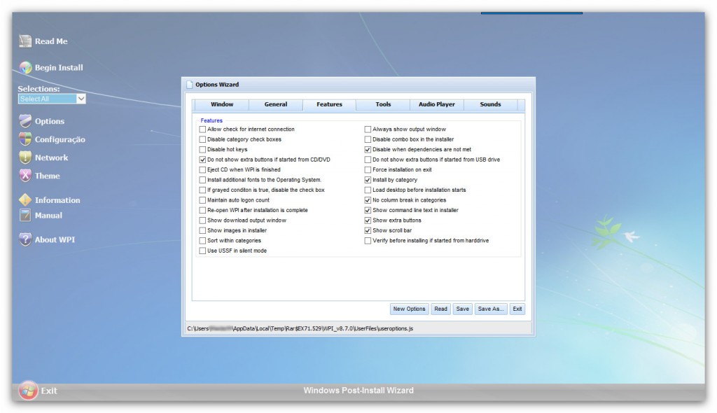 Personalize a instalação do Windows com o WPI Wizard