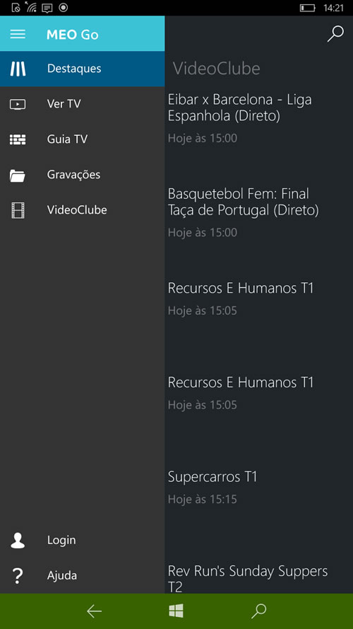 MEO Go chega ao Windows 10 Mobile