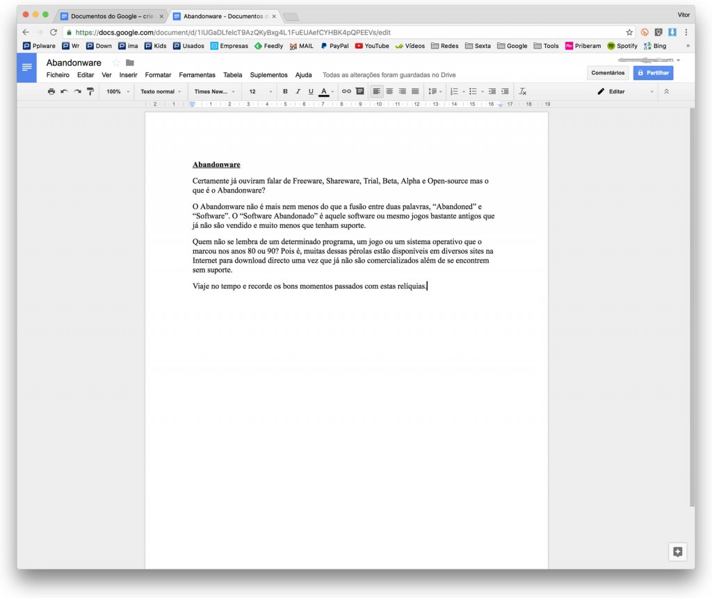 5 Funcionalidades do Google Docs que devíamos conhecer