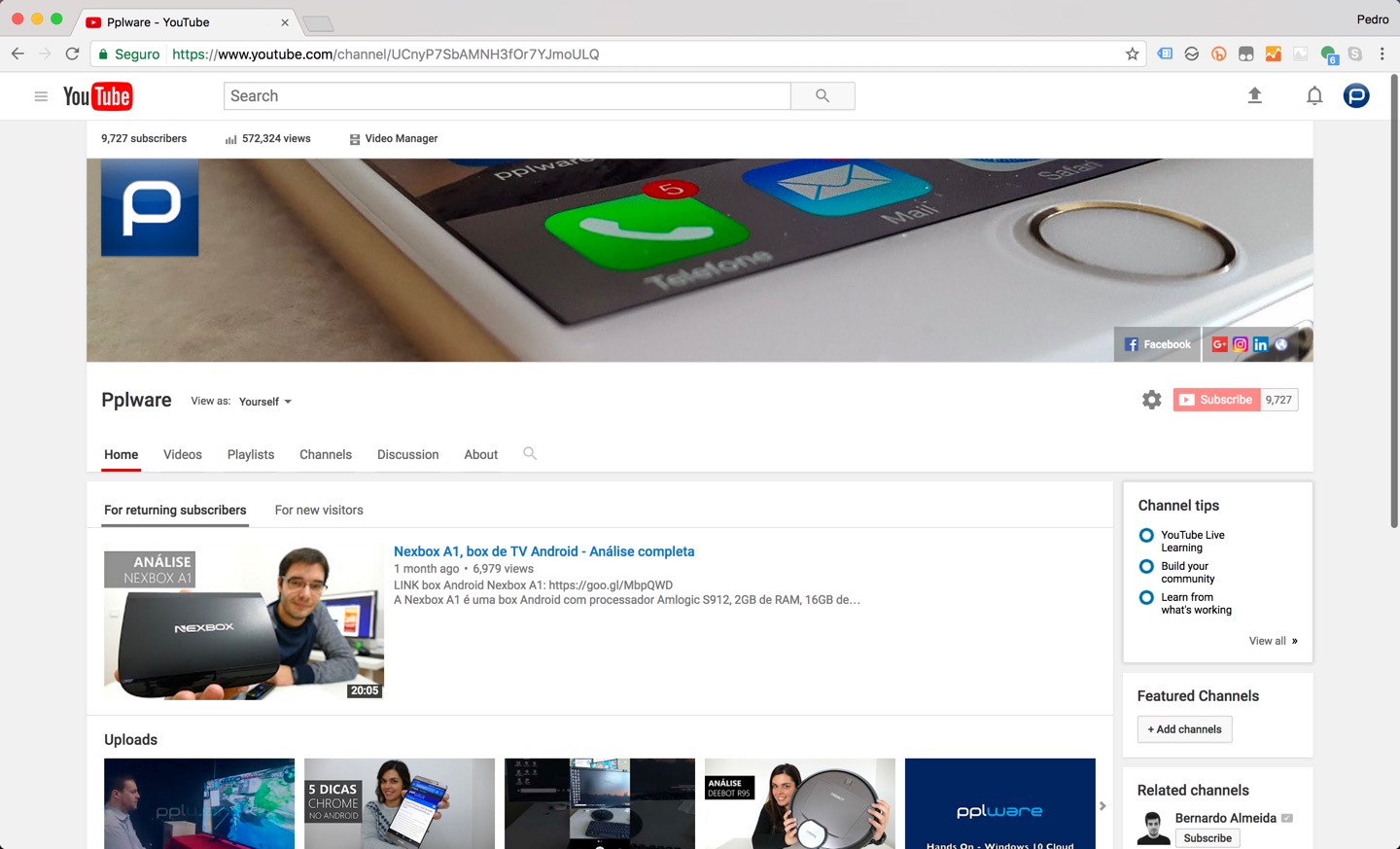 YouTube testa novamente interface Material Design