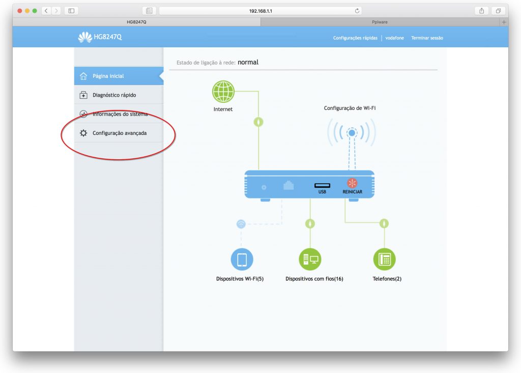 Vodafone Smart Router - Mude o nome da rede Wifi
