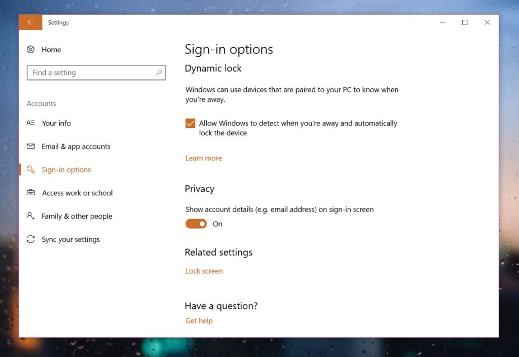 Dica: Proteja o seu Windows 10 com o novo Dynamic Lock