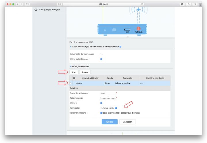 Vodafone Smart Router - Ligue um disco e partilhe na sua rede