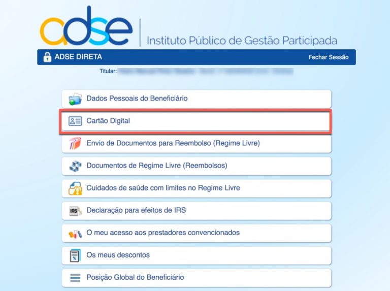 Cartão Digital já disponível na ADSE DIRETA