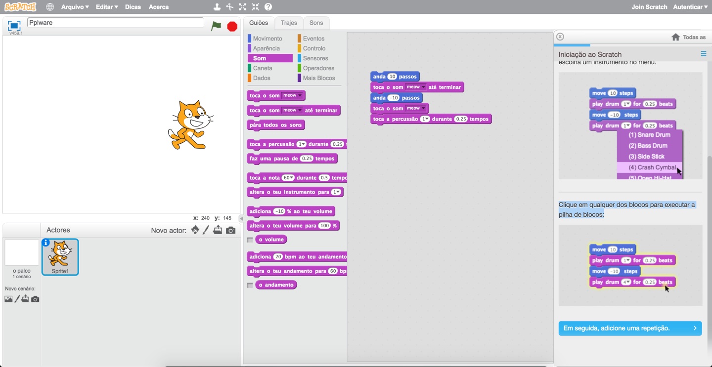 Vamos começar a programar em Scratch? (Parte I)