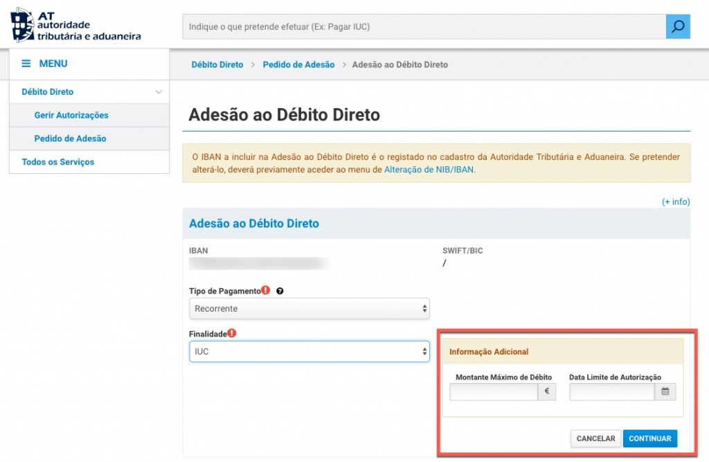 Finanças: Já pode pagar o IUC e IMI por Débito Direto