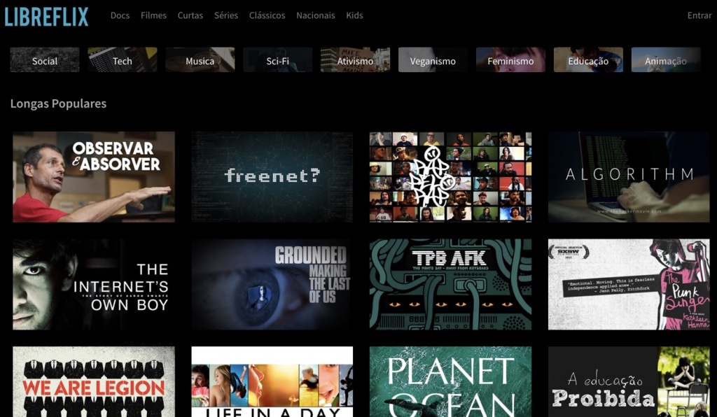 Libreflix: Um estilo de Netflix mas totalmente grátis