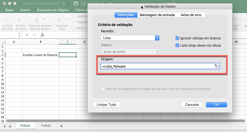 Tutorial: Como criar facilmente uma lista pendente no Excel