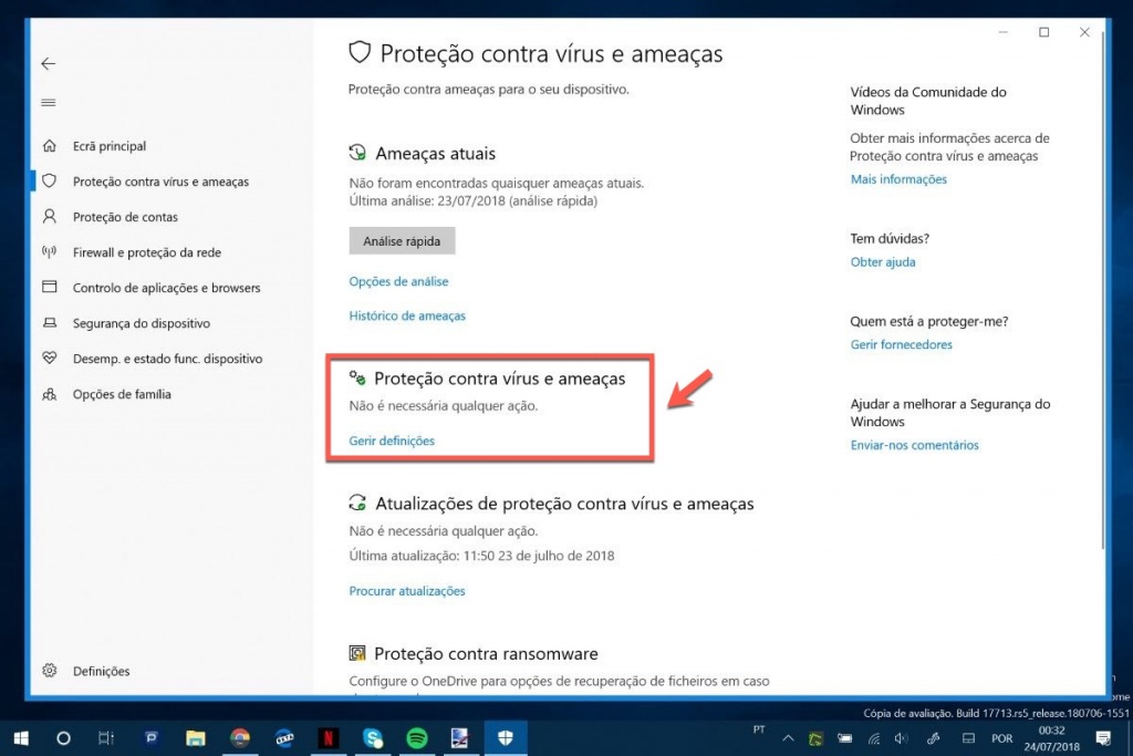 Dica: Como desativar o Windows Defender no Windows 10