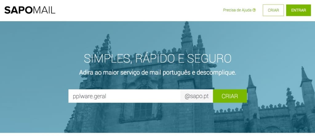 Adeus e-mail da IOL... é hora de criar um e-mail no SAPO