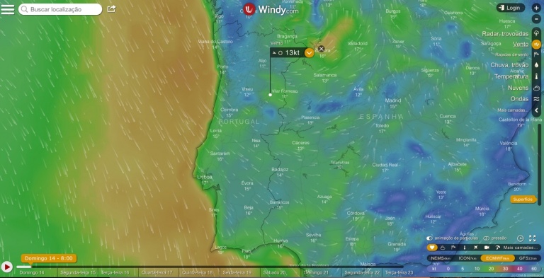Windy: Uma das apps mais espetaculares para consultar a meteorologia