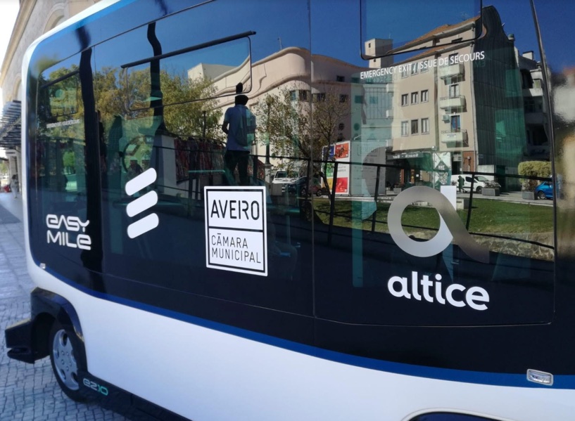 Altice Labs: Mini Bus 5G autónomo já circula pelas ruas de Aveiro