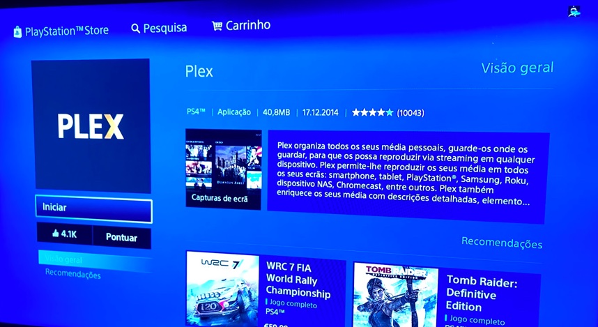 Como aceder a fotografias do computador na Playstation 4 usando o Plex