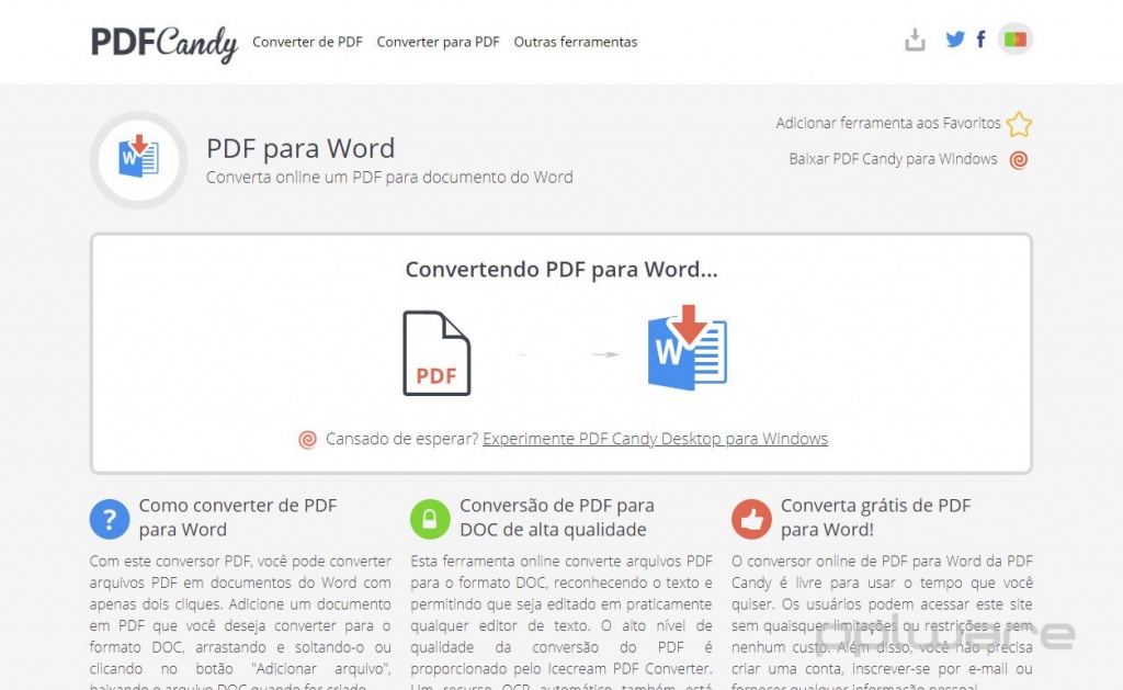 PDF Candy - faça qualquer tarefa com PDFs, online e sem instalação