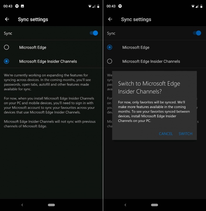 Edge para Android já sincroniza dados com o Edge baseado no Chromium