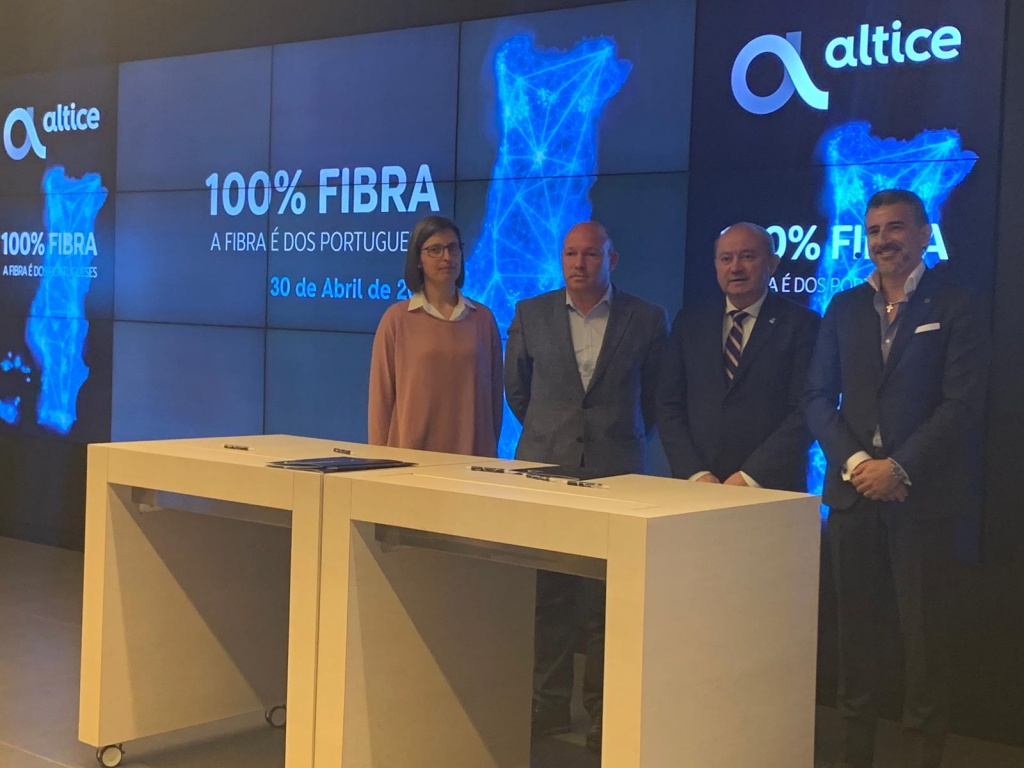 Altice: Há 6 municípios portugueses com 100% fibra ótica