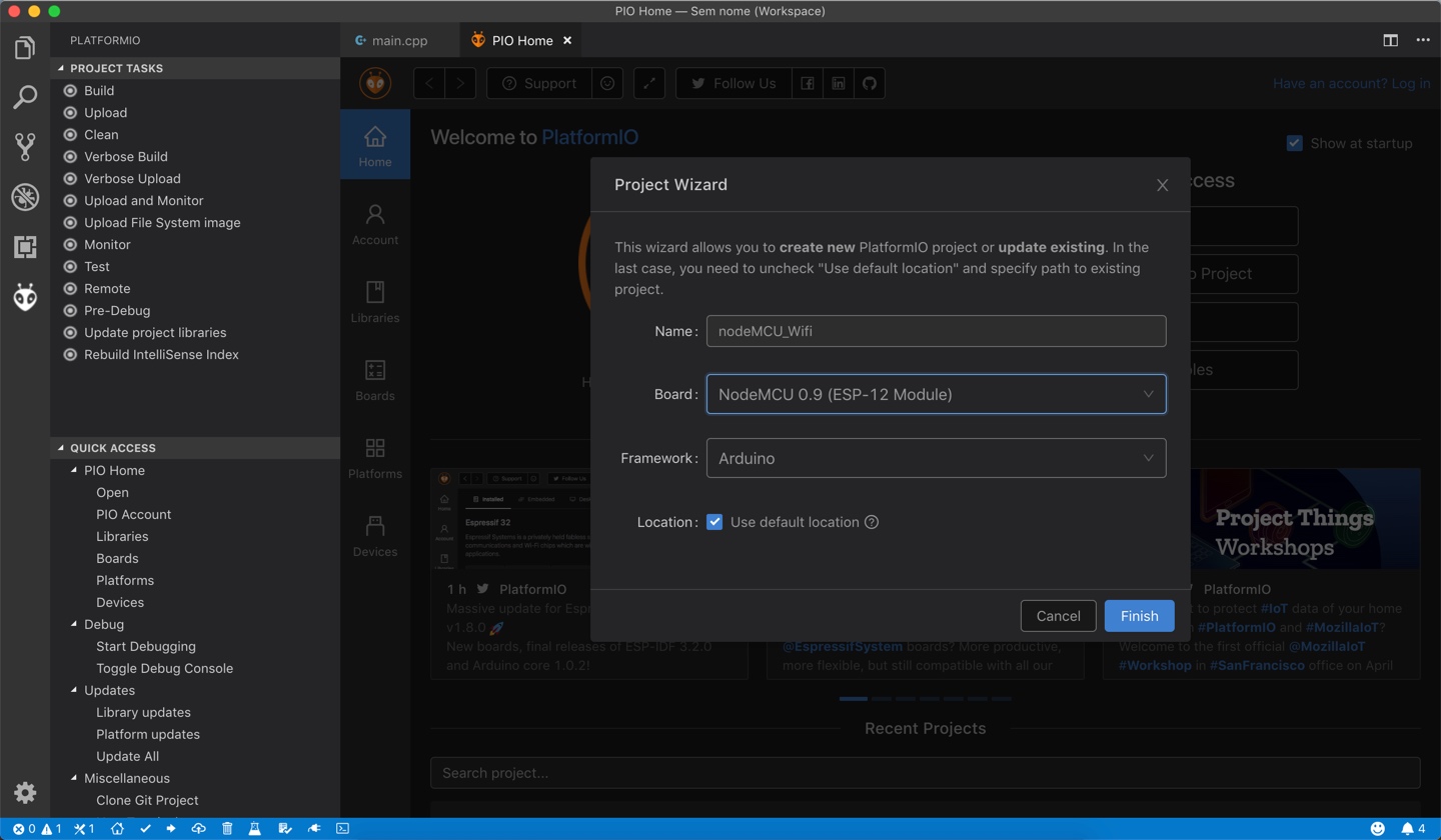 Aprenda a programar a board NodeMCU com o Visual Studio Code