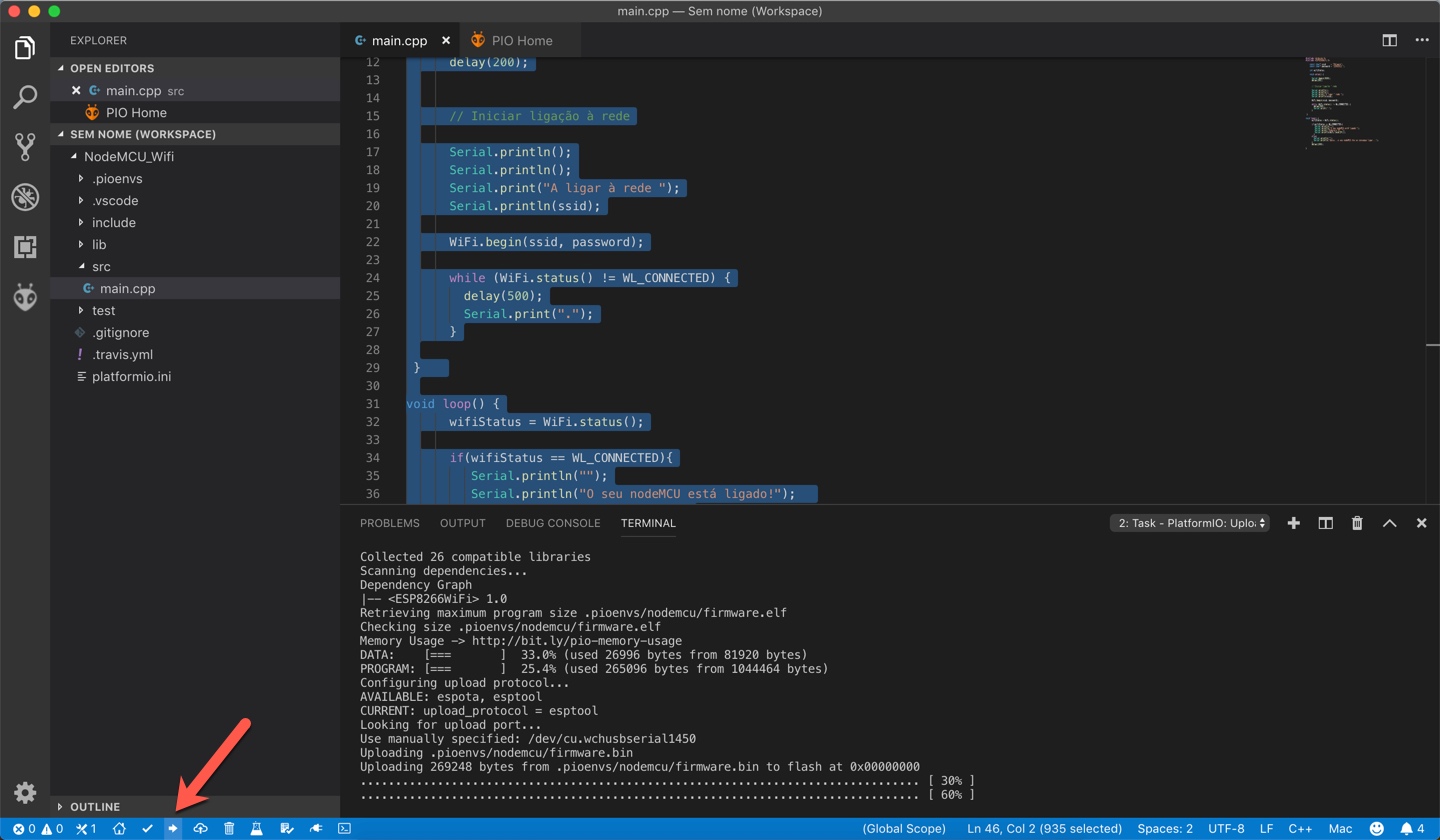 Aprenda a programar a board NodeMCU com o Visual Studio Code