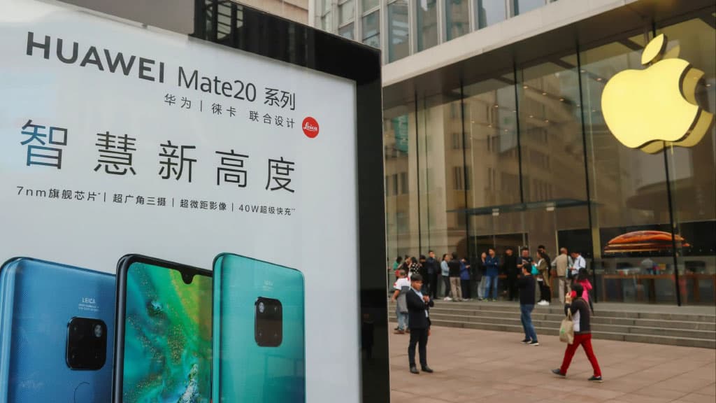 Huawei absorverá a quota de mercado da Apple na China - JP Morgan