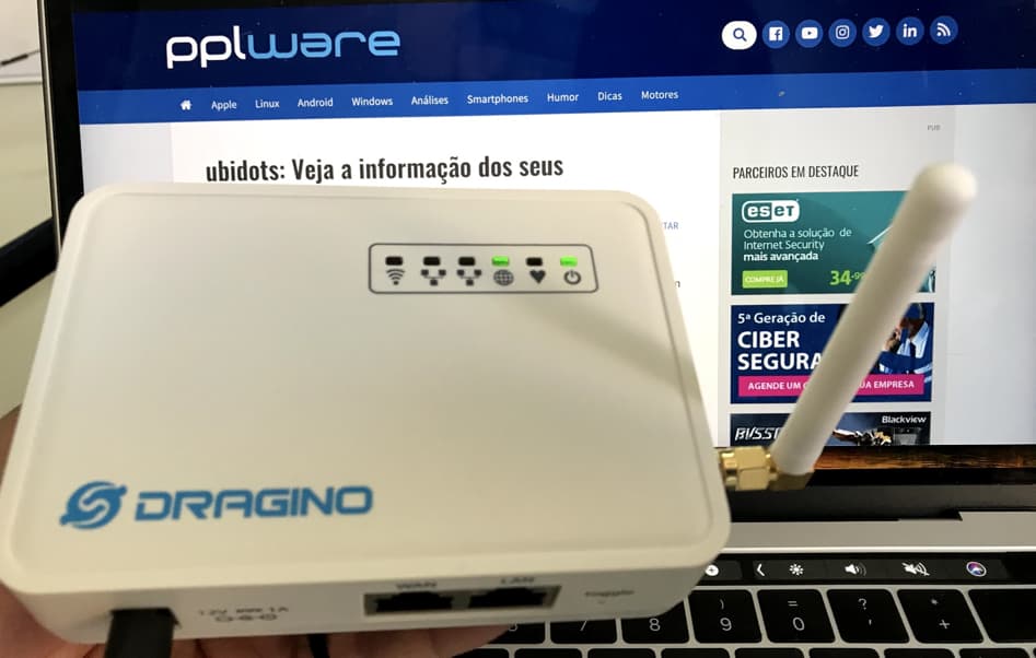 Dragino Lora Gateway como cliente de uma rede Wi-Fi
