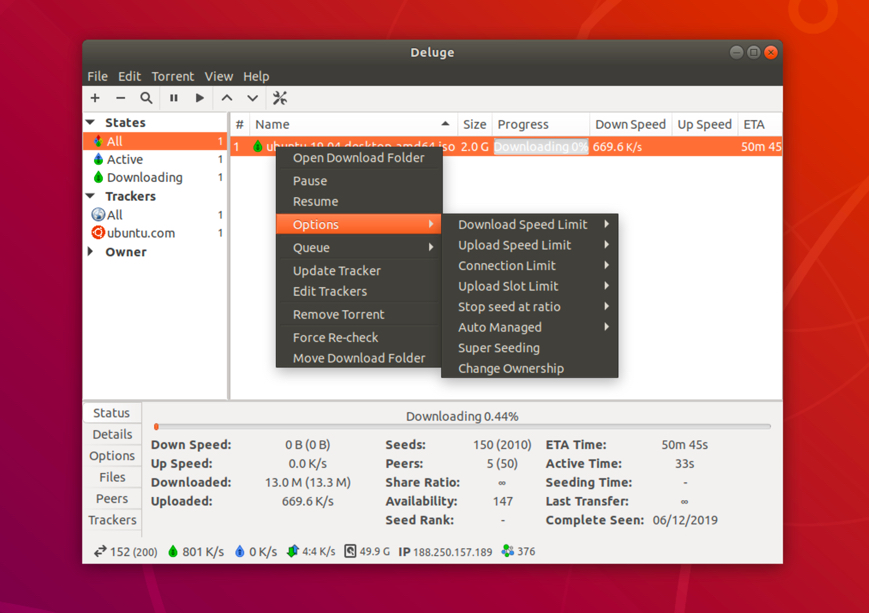 Precisa de sacar torrents? Experimente o novo Deluge BitTorrent 2.0