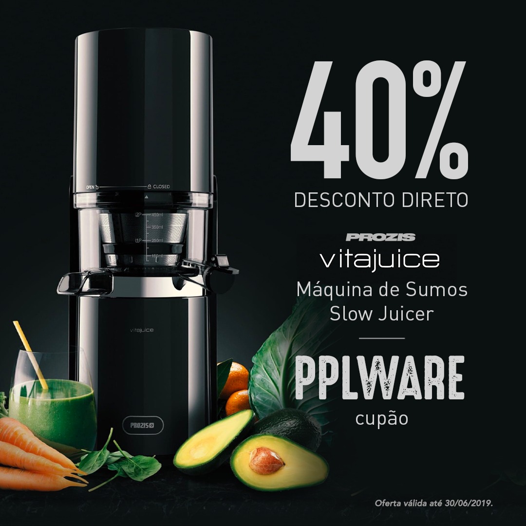 Vitajuice - A super Máquina de Sumos Slow Juicer da Prozis