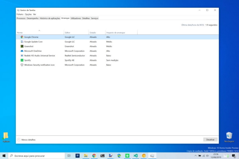 Como tornar mais rápido o arranque do Windows 10 de forma simples