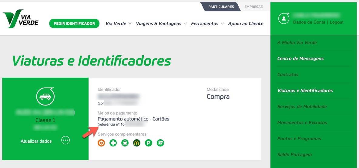 Via Verde: Como consultar as viaturas e identificadores associados