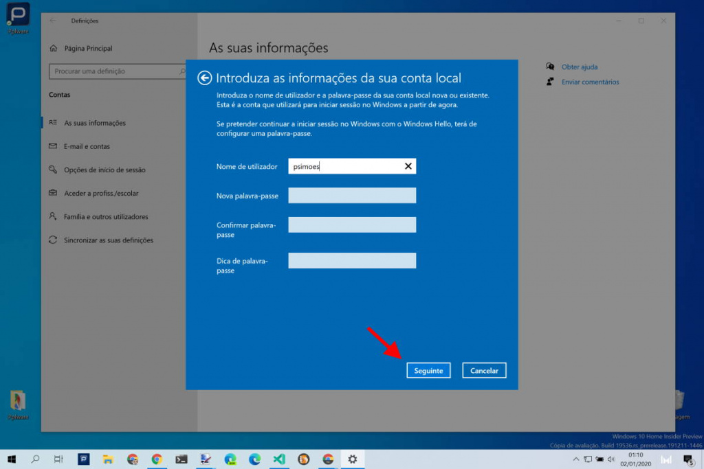 Dica: Saiba como mudar para uma Conta Local no Windows 10