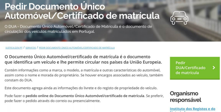 Documento Único Automóvel? Saiba como pedir já o seu...