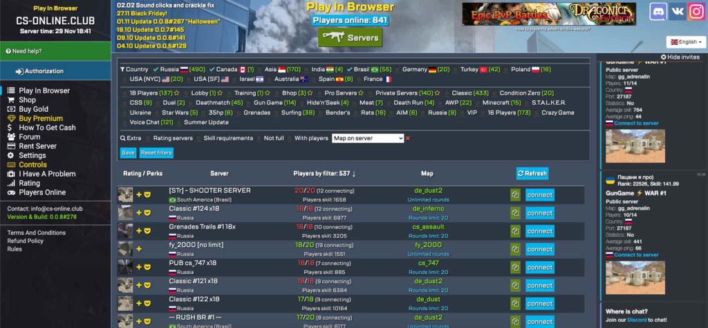 Counter Strike diretamente do browser? Sim, experimente já