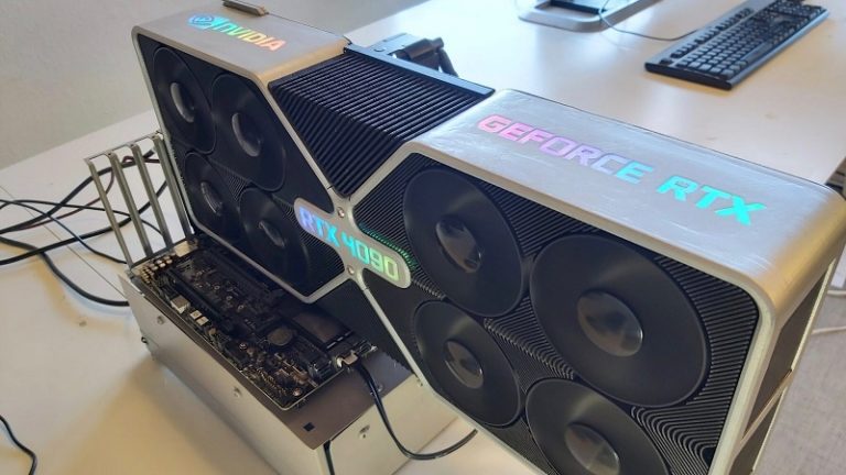 Utilizador cria mega gráfica RTX 4090 com 12 ventoinhas como piada de 1 ...