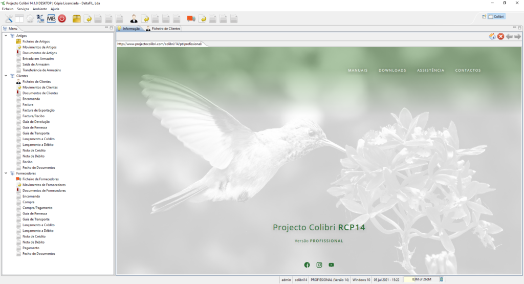 Projecto Colibri recebe atualização que permite exportar a fatura ...