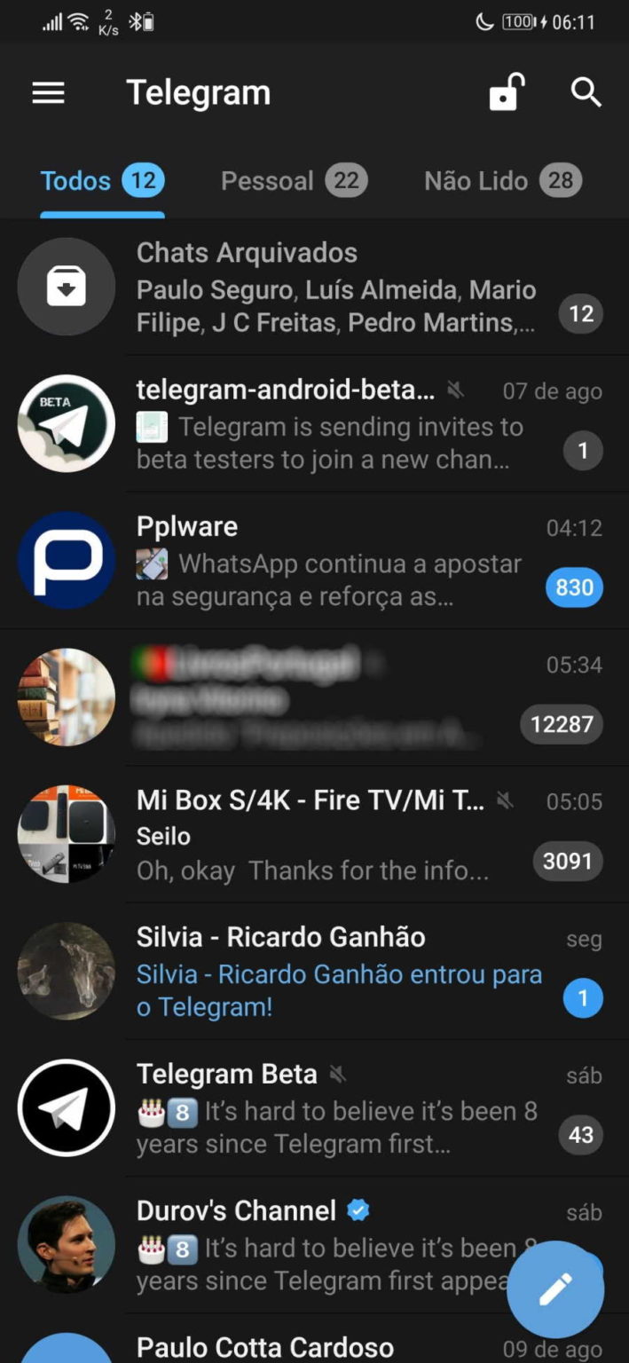 Melhorar a interface do Telegram? Mude esta configuração e compare