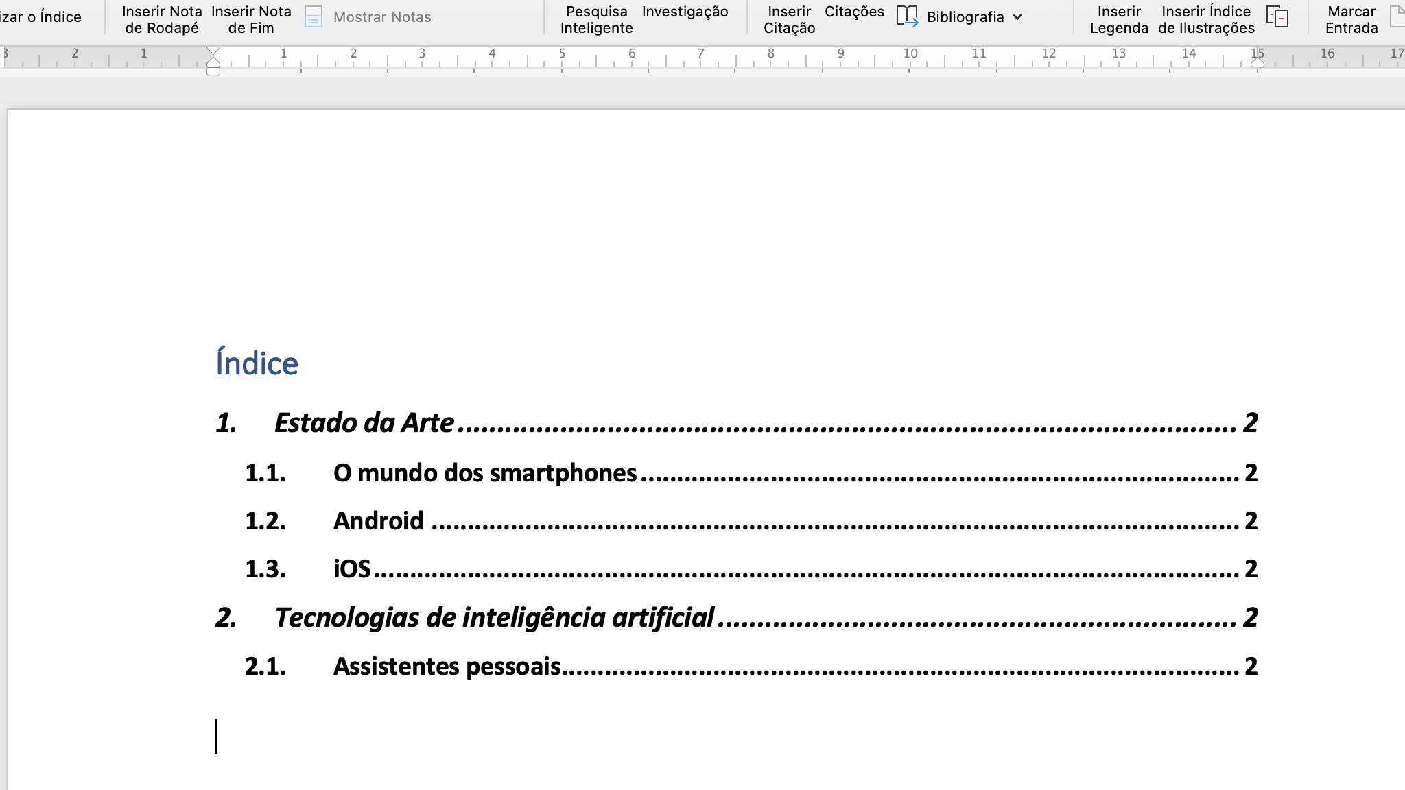 Como Criar Facilmente Um ndice Com Numera o No Word Como Criar Facilmente Um ndice Com Numera o No Word