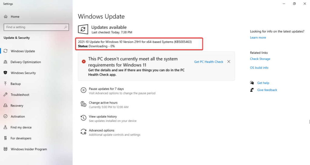 Microsoft traz para o Windows 10 a app PC Health Check sem ser pedida