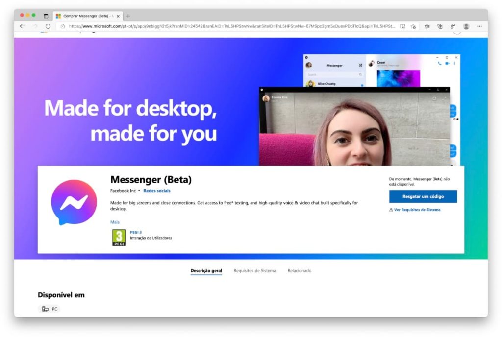 Nova aplicação do Facebook Messenger para Windows 11 está mais rápida e ...