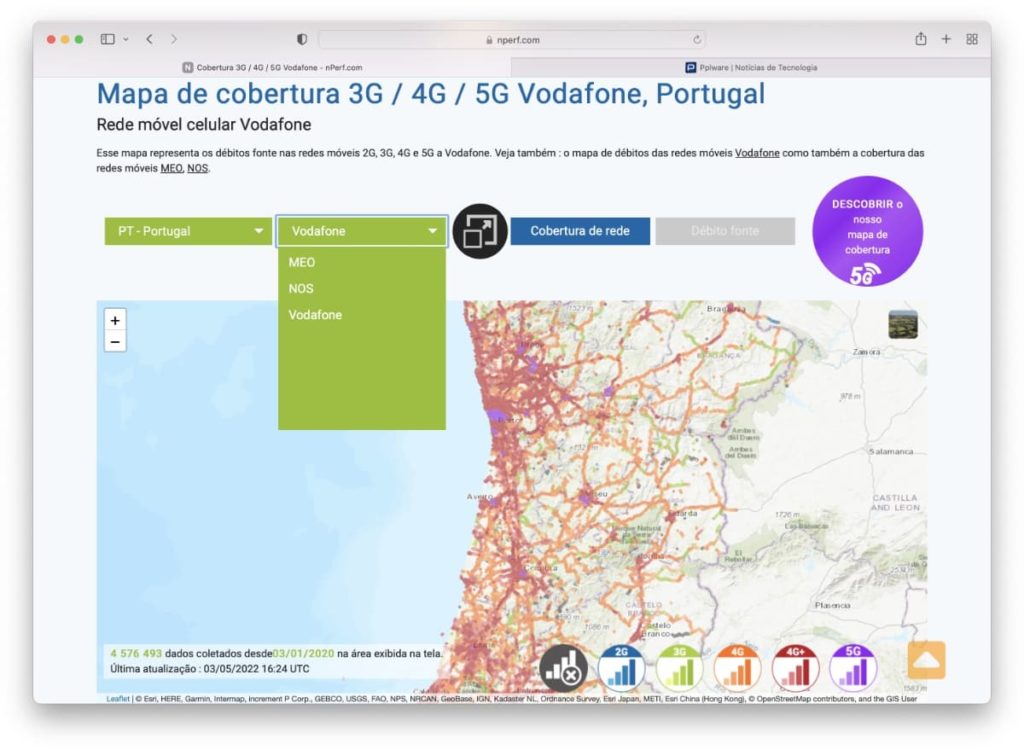 Como está a cobertura 5G em Portugal? Este mapa mostra-lhe tudo