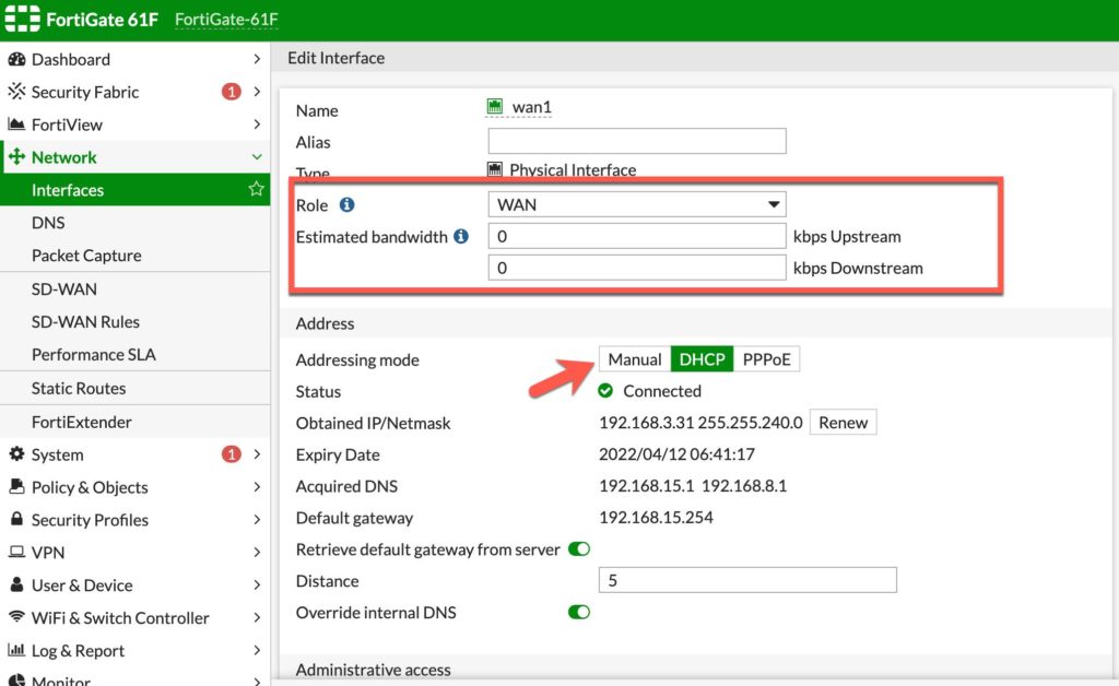 FortiGate 61F: Primeiras configurações na appliance da Fortinet