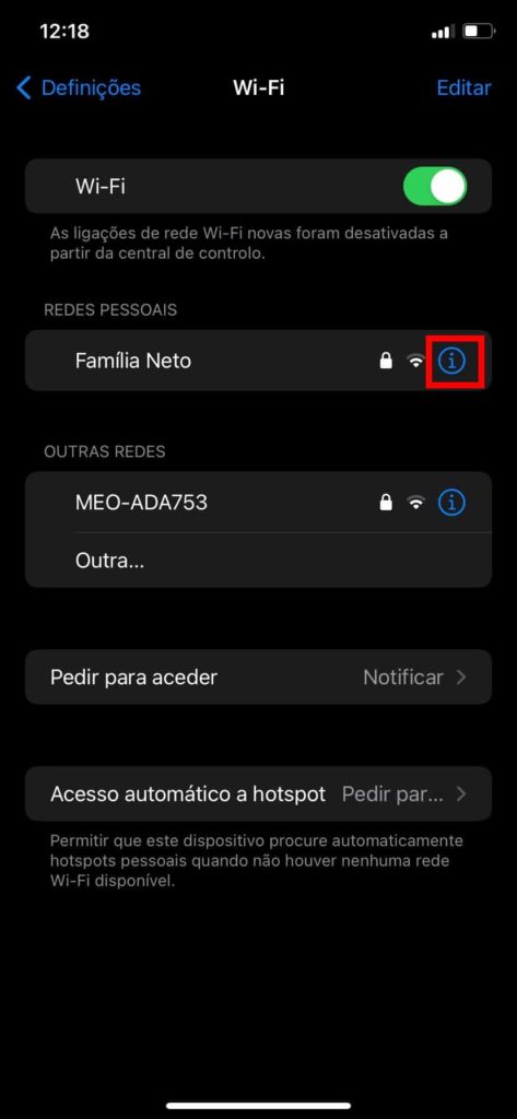iOS 16: Como ver a palavra-passe da sua rede Wi-Fi