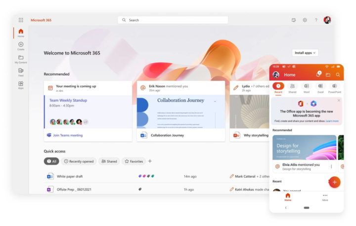 Como será a app Microsoft 365? Microsoft já mostrou mais do novo Office