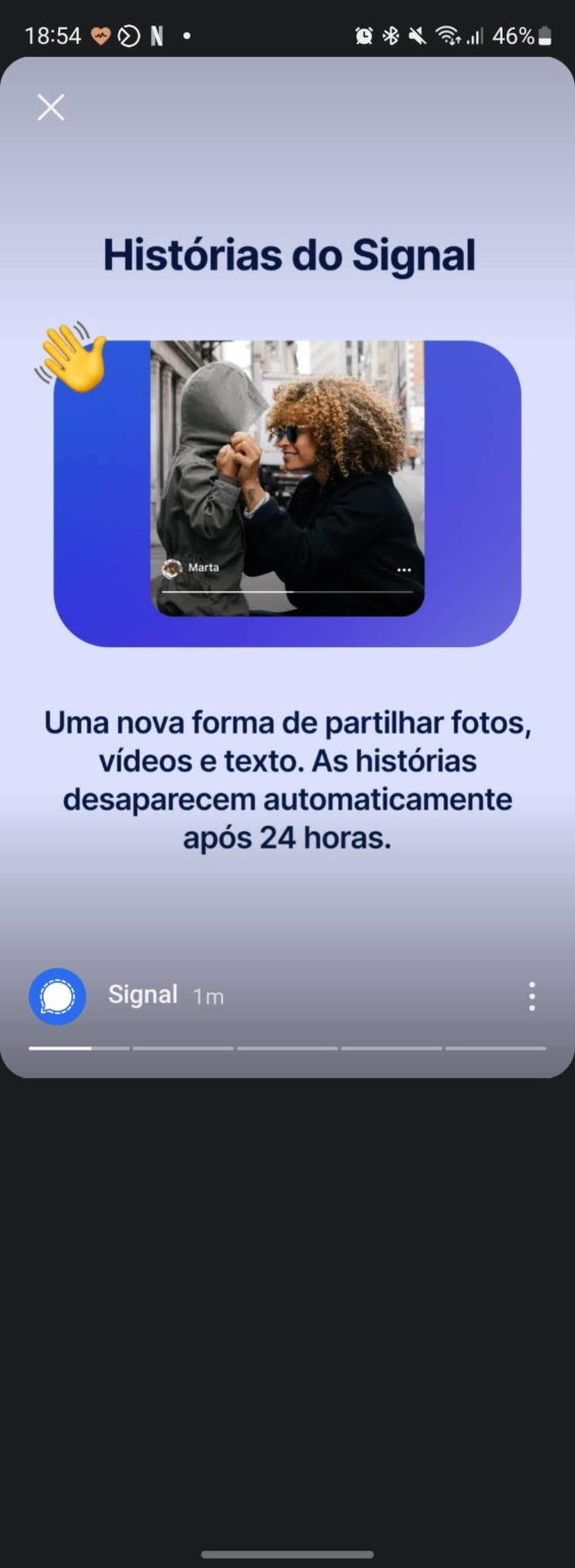 Sim, o Signal também está a preparar a chegada das Stories para breve