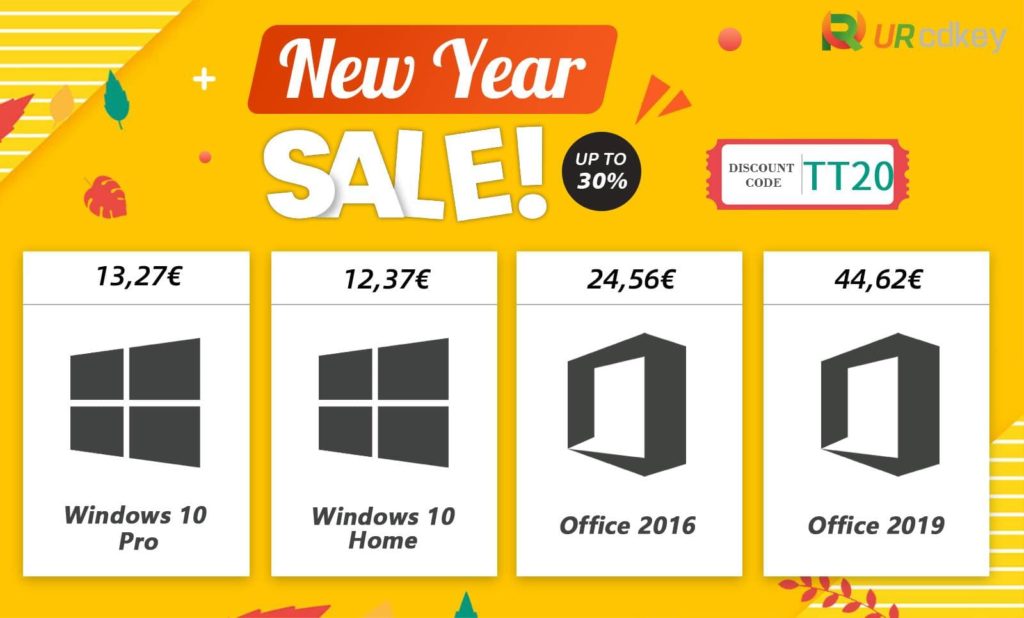 30% de desconto chaves digitais da URCDKey: Windows, Office e mais!