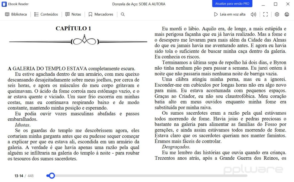 Icecream Ebook Reader, um leitor EPUB gratuito e muito fácil de usar