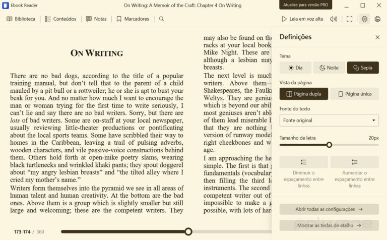 Icecream Ebook Reader, um leitor EPUB gratuito e muito fácil de usar