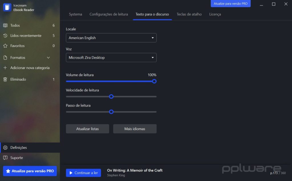 Icecream Ebook Reader, um leitor EPUB gratuito e muito fácil de usar