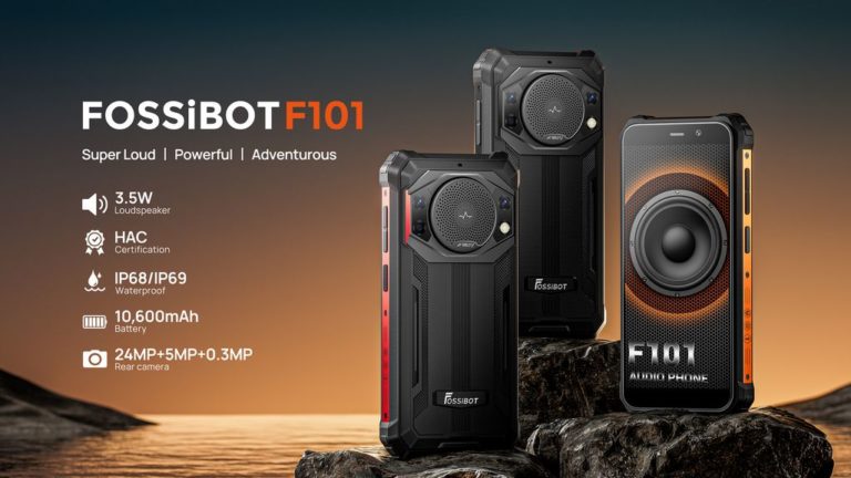 FOSSiBOT F101 - O smartphone robusto com altifalante de 3.5W