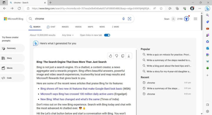 Microsoft leva a guerra do Bing e Google a níveis que ninguém esperava