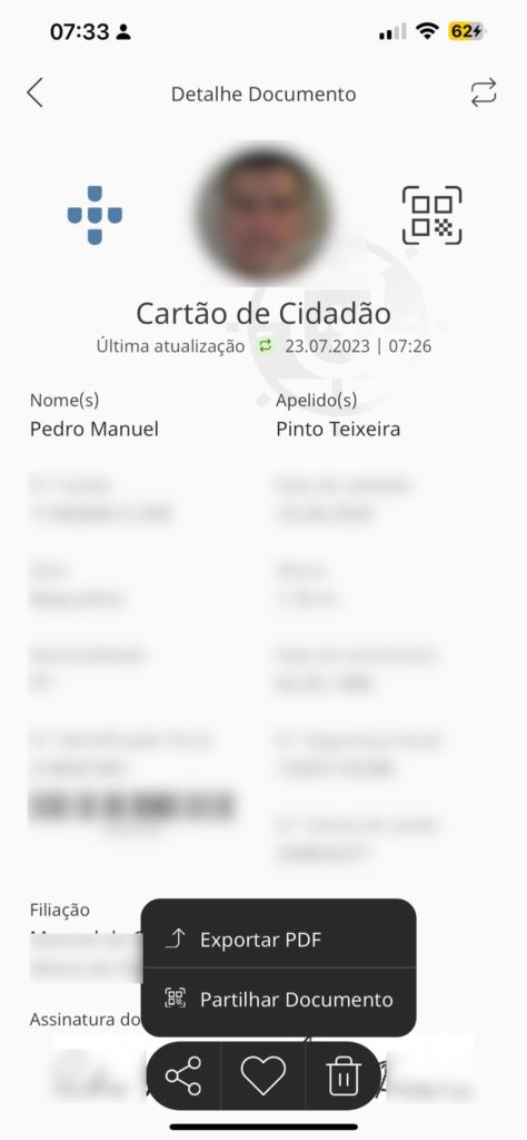 É muito fácil partilhar dados do seu Cartão de Cidadão